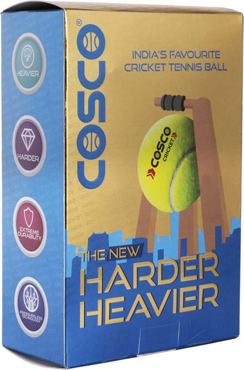 COSCO LIGHT Cricket Tennis Ball(CTB) Box (PACK OF 6) - Green